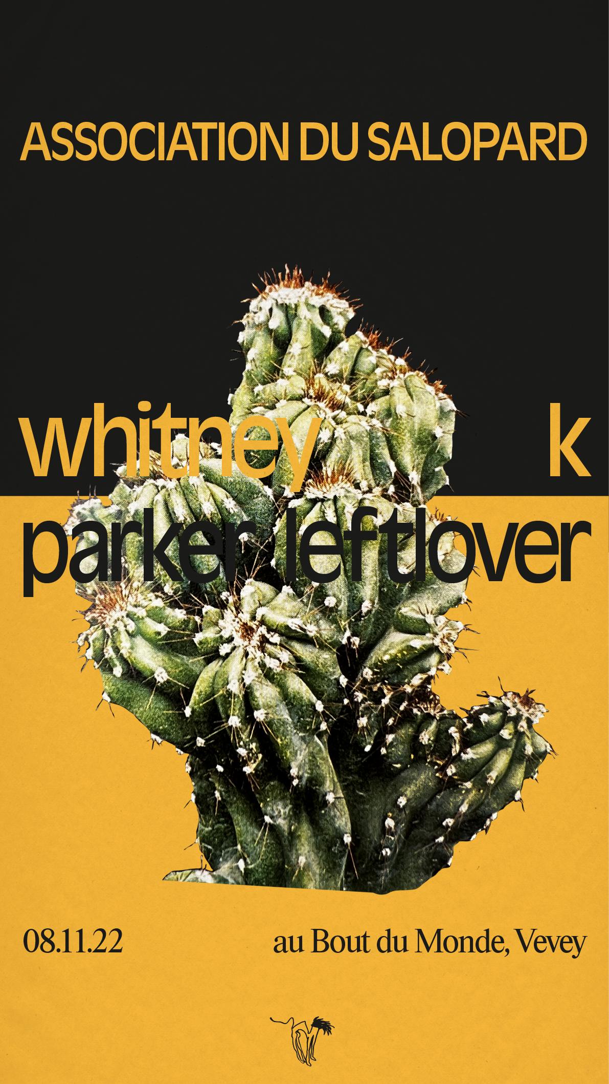 Whitney K + Parker Leftlover, organisé par l’Association du Salopard ...